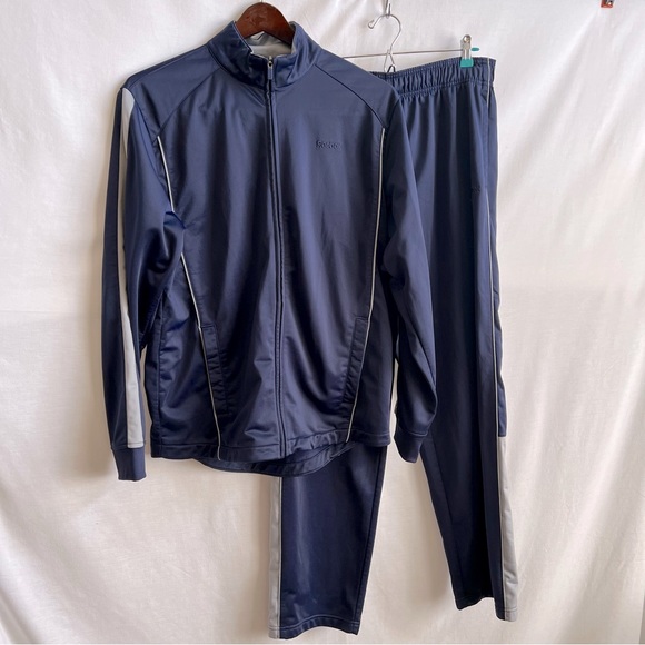 Reebok | Pants | Reebok Blue Jogging Suit Size L | Poshmark